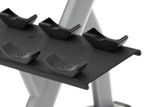 Precor Discovery™ Series 2 Tier, 10 Pair Dumbbell Rack DBR0812 ...