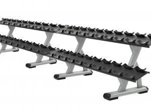 Precor Discovery™ Series 2 Tier, 10 Pair Dumbbell Rack DBR0812 ...