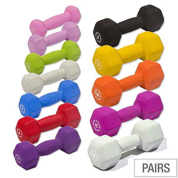 Body-Solid Neoprene Dumbbell Set 1 - 15 LBS | BSTNDS164 - Fitness ...